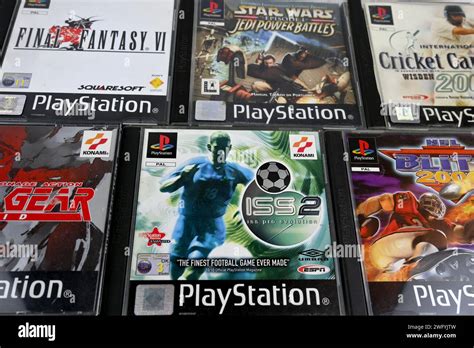 Playstation PS One Video Games Wales UK January Stock Photo Alamy