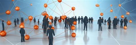 Premium Photo Collaboration And Connectivity Visual Infographic Illustrating Teamwork And