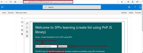 Create List In SharePoint Online Using SPFx SharePoint Framework