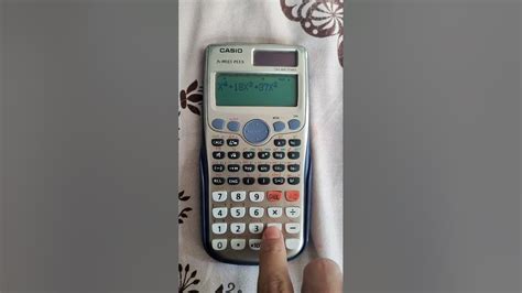 how to solve higher degree equations in casio fx 991es plus youtube