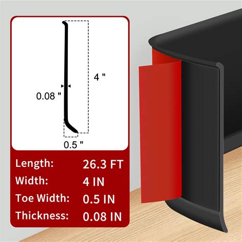 Tolanbbt 263 Ft Baseboard Trim Molding Wall Base Cove