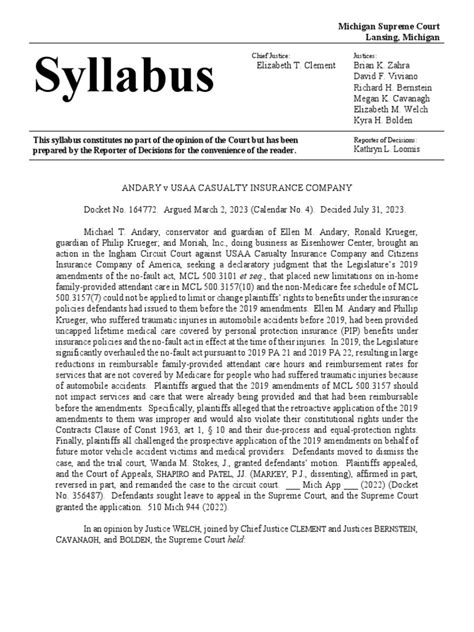 Michigan Supreme Court Pdf