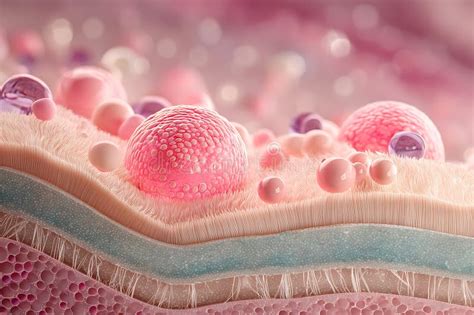 Microscopic Cellular Structure A Detailed Visualization Of Cell Membrane And Organelles Stock