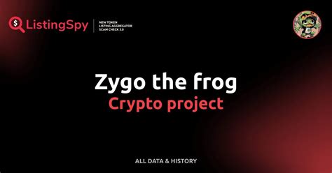 Zygo The Frog Crypto Project Info Zygo Listings Events Charts