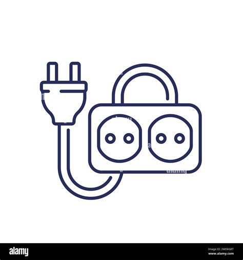 Electric Double Socket Stock Vector Images Alamy