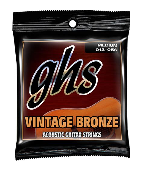Ghs Vintage Bronze Acoustic Guitar Strings Vn M Medium 13 56 Ghs Vintage Bronze Acoustic Guitar Strings Vn M Medium 13 56