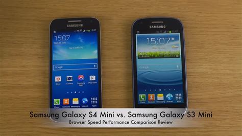 Samsung Galaxy S4 Mini Vs Samsung Galaxy S3 Mini Browser Speed
