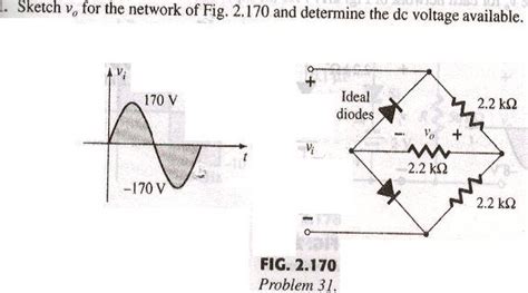 Solved Sketch Vo For The Network Of Fig 2170 And Determine