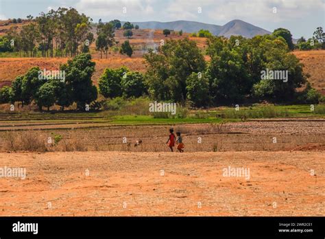 Antsirabe Area Madagascar 20 October 2023 Madagascar Roads Path