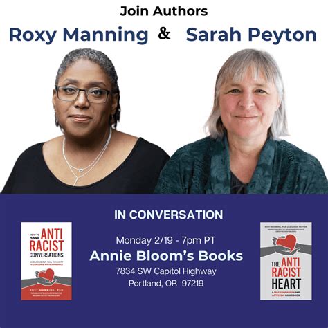 Author Talk Roxy Manning And Sarah Peyton Roxy Manning Phd