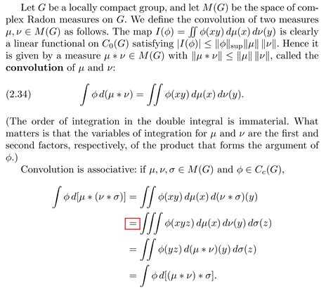 Measure Theory Convolution On A Locally Compact Group Is Associative