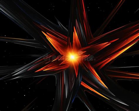 An Abstract Image Of A Star In Space Stock Illustration Illustration