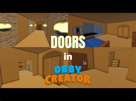 Doors In Obby Creator Youtube