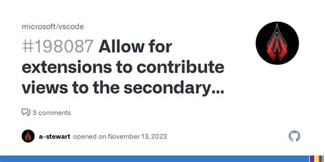 Allow For Extensions To Contribute Views To The Secondary Sidebar
