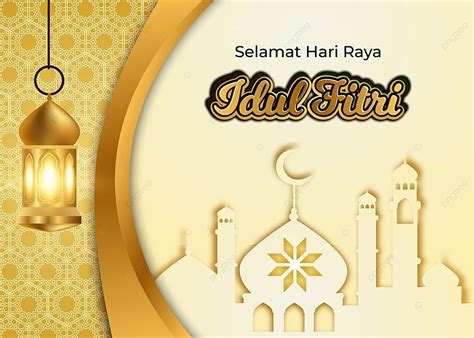 Idul Fitri Islamic Pattern Mosque Background Idul Fitri Hari Raya