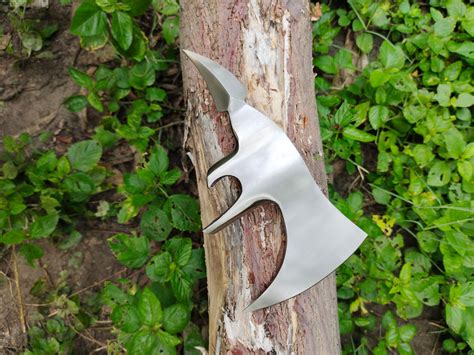 Viking Bearded Tomahawk Axe Head Hand Forged High Carbon Steel Spike