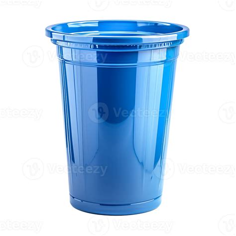 Blue Dustbin On Isolated Background 43615475 Png