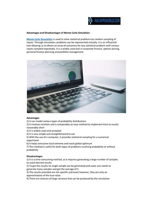 Monte Carlo Simulation Advantages And Disadvantages Ppt At Winifred Thompson Blog