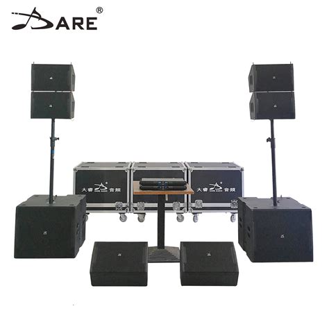 Single 10 Waterproof Polyurea Line Array Speakers Systems With Dsp