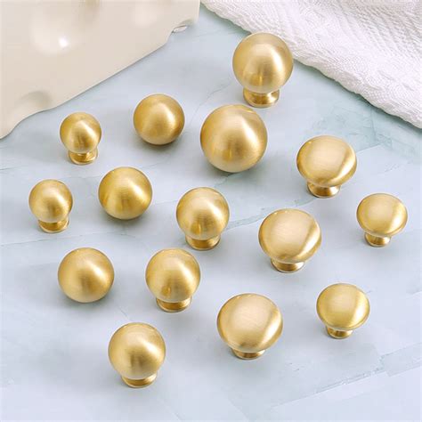 Brass Round Ball Furniture Handles Drawer Knobs Ca Grandado