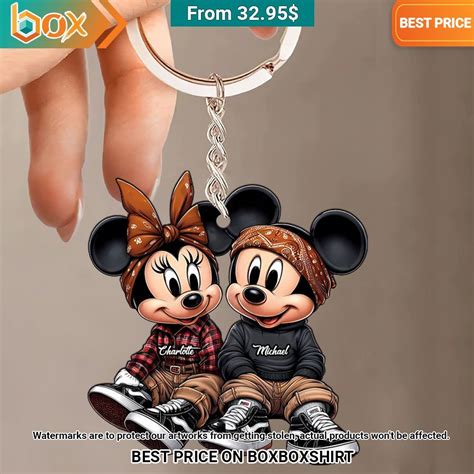 Mickey Mouse X Minnie Mouse Chicano Mouse Couple Custom Keychain Express Your Unique Style