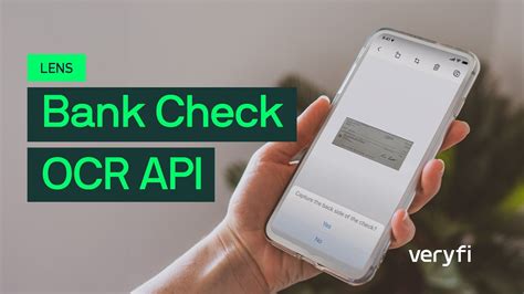 bank check ocr api using veryfi lens [developer demo] youtube