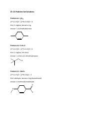 Ch 13 Problem Solving Key Pdf Ch 13 Problem Set Solutions Problem 4 I C8H10 2 C 2 H 2 2 8