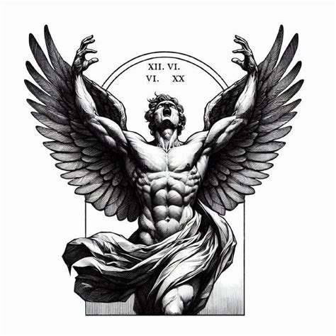 Guardian Angel Tattoo Designs Thigh Tattoo Men Angel Sketch Japanese