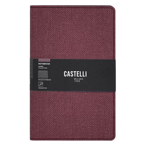 Buy The Castelli Qo4li U45 Castelli Notebook Harris Mid Ruled Royal