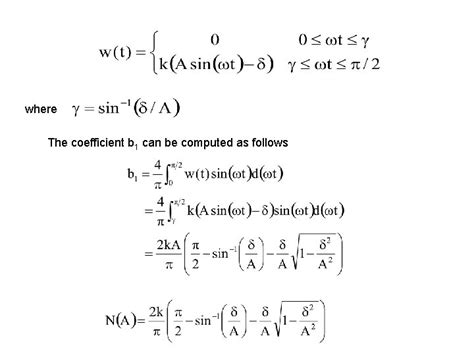 Common Nonlinearities In Control Systems Consider The Typical