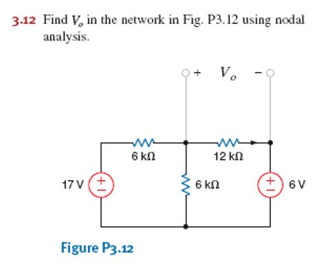 Solved Find V0 ﻿in The Network In Fig P312 ﻿using Nodal