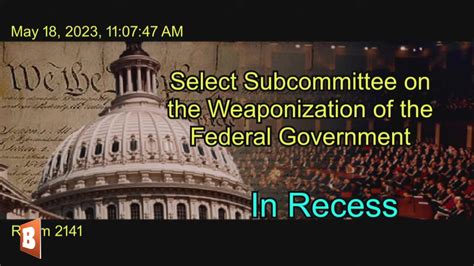 Live Whistleblowers Testifying Before Congress On The Weaponization Of