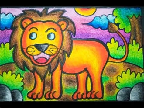 Detail Gambar Singa Mewarnai Koleksi Nomer 19