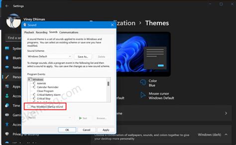 How To Enable Or Disable Startup Sound In Windows