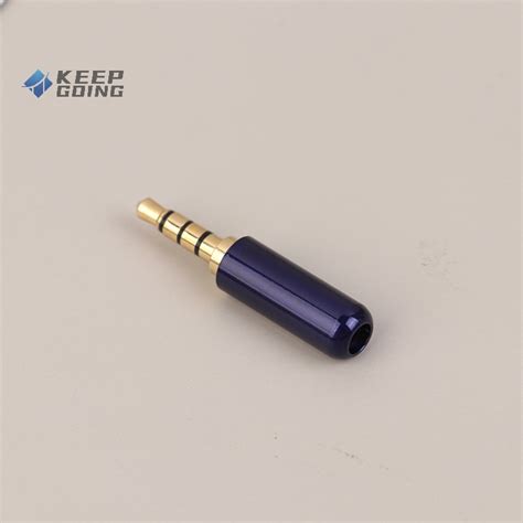 Keep Going＞ 1pc 3 5 Mm Plug Audio Jack 4 Pole Gold Plated Earphone Adapter Socket For Diy Stereo