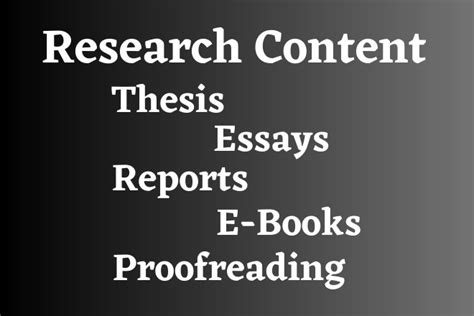 I Will Proofread And Write Research Articles Theses And Reports For