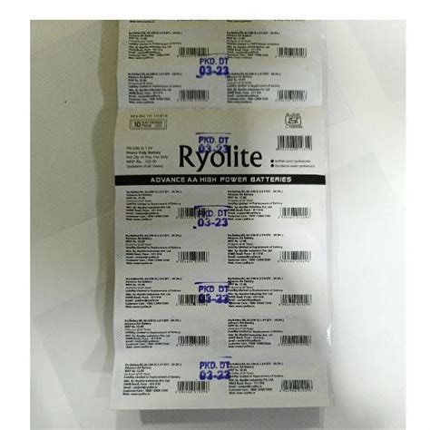 Ryolite Aa Lithium Battery Capacity 2900 Mah At ₹ 150packet In Pune