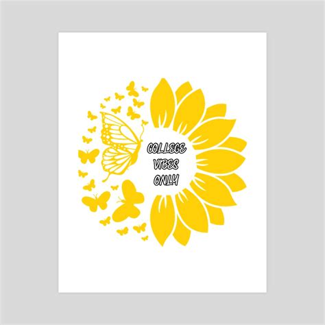 College Vibes Only An Art Print By Annamae Bonin Inprnt