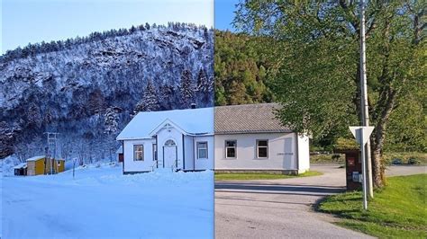 Vinter Vs Sommer Vasselen Rundt Mot Kirka Først Youtube