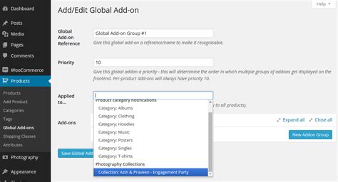 Products Add Ons Integration For Photography Documentation WooCommerce