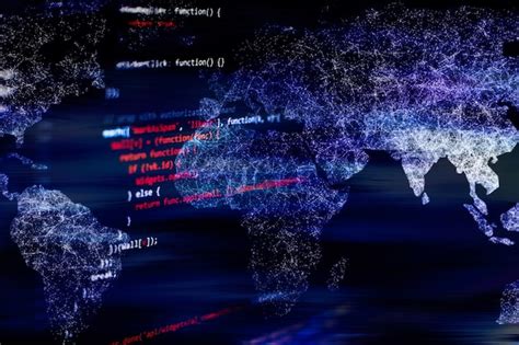 Premium Photo Programming Code Abstract Technology Background Of