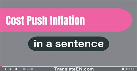 Cost Push Inflation In A Sentence