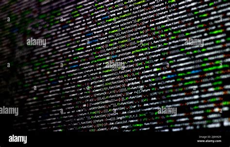 Green Or White Codes On The Black Computer Screen Web Developers