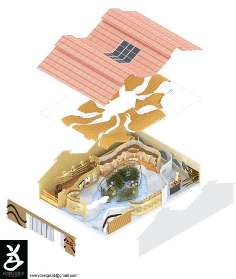 Exploded View Of Tea Exhibition Aesthetic Ceiling Design