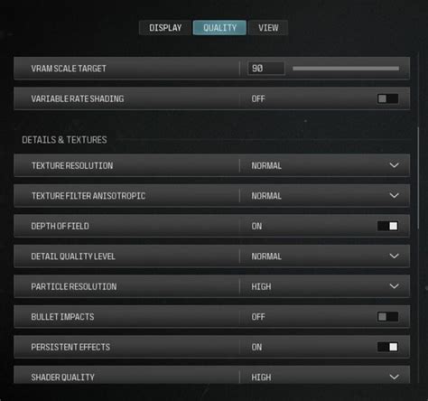 COD Modern Warfare MW BEST Graphics Settings FPS Index