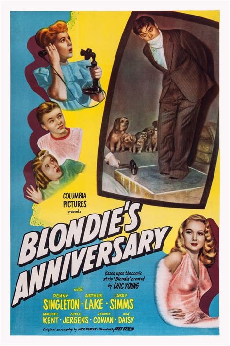 Blondes Anniversary Us Poster Art Clockwise From Top Left Penny