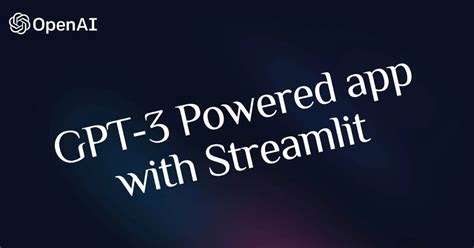 Streamlit For Large Language Models Llms