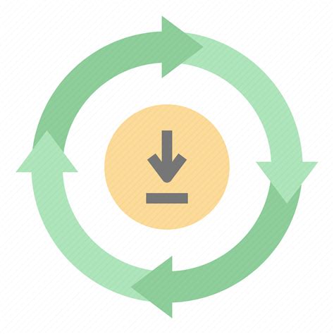 Downloading Data Storage Roaming File Processing Icon Download