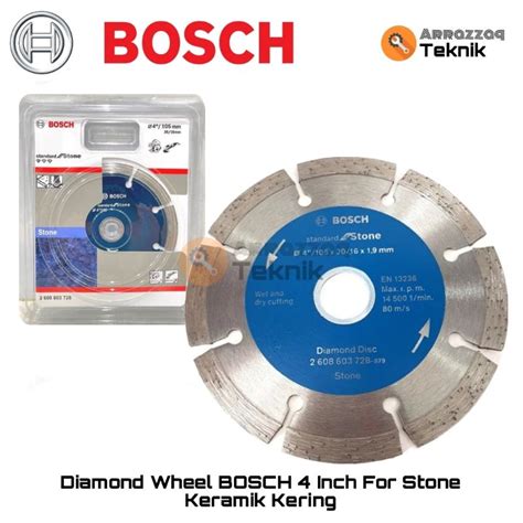 Jual Diamond Wheel BOSCH 4 Inch For Stone Keramik Kering Mata Gerinda