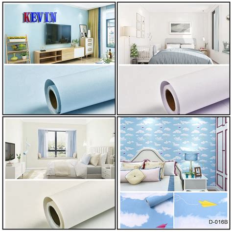 🏮45cm 10m Modern Corak Kosong Wallpaper Wall Stickers Self Adhesive
